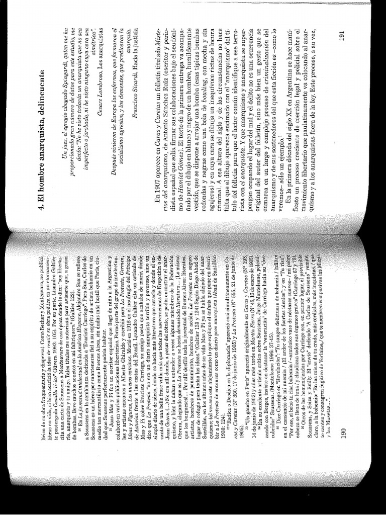 Ansolabehere, El Hombre Anarquista Delincuente | PDF