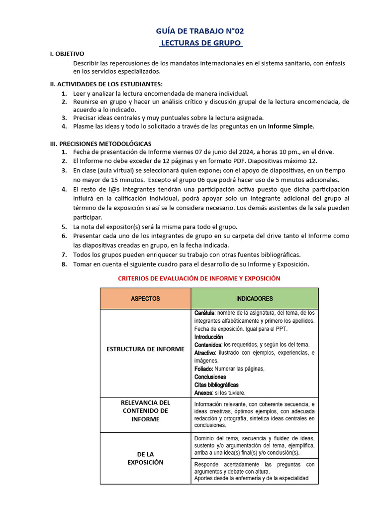 Guía 02 - Apa - Fesp - Ods - CHPP | PDF | Desarrollo sostenible