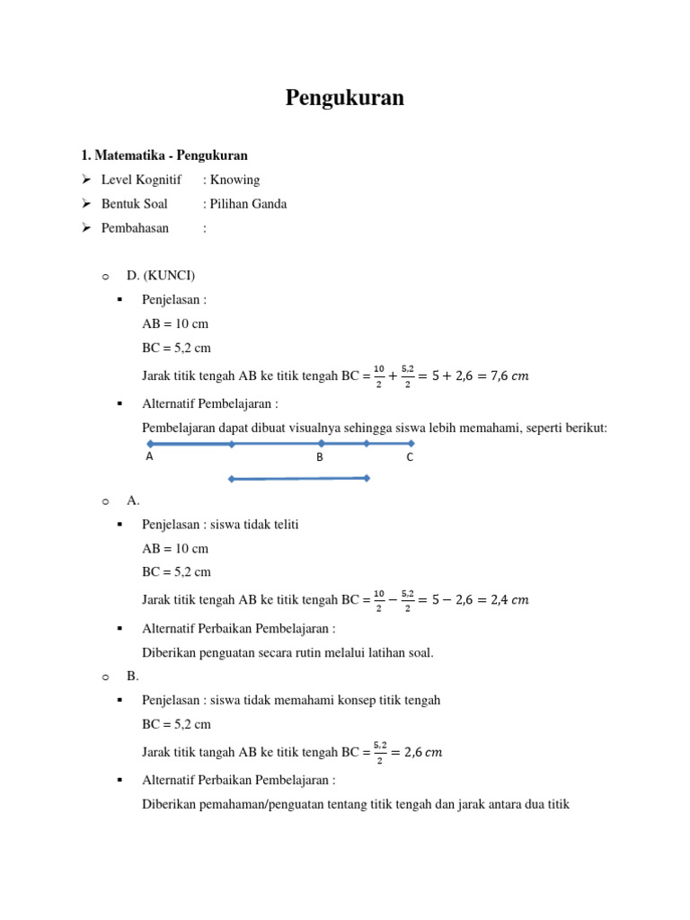 08 - 18 - 10. Pengukuran - Kunci - Prayit | PDF