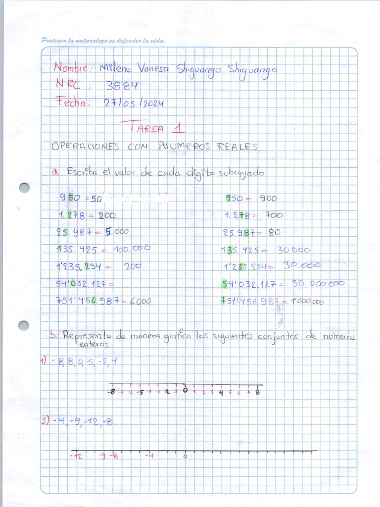 operaciones con números enteros | PDF