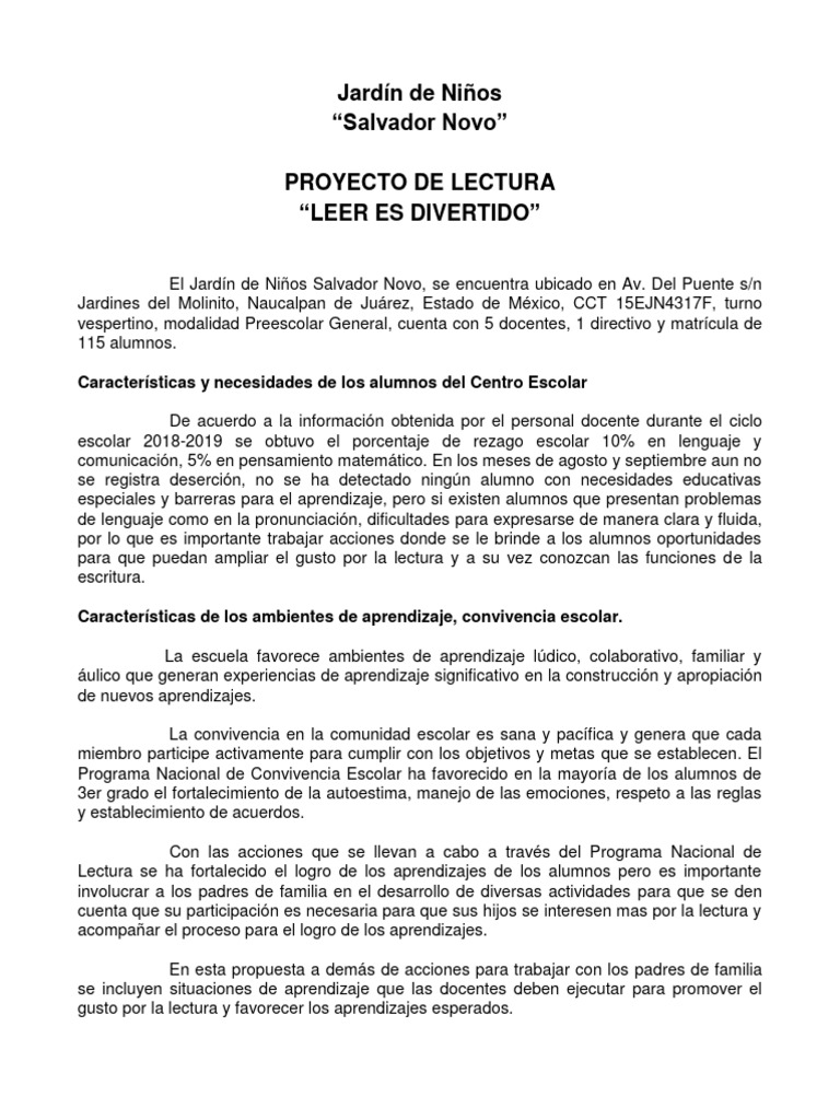 Plan De Cuentos Apoyo Enero Pdf Educación De La Primera Infancia