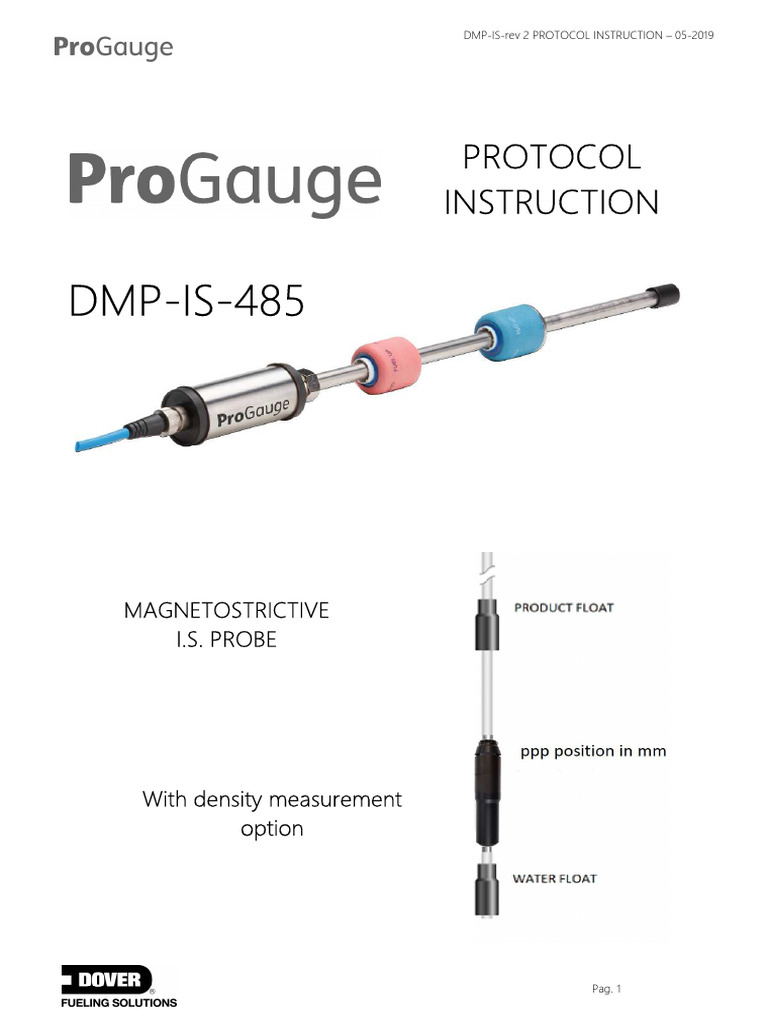 Sensor - DMP-SI Rev.2 2019-05 Protocol Instruction - EnG | PDF | Instrumentation