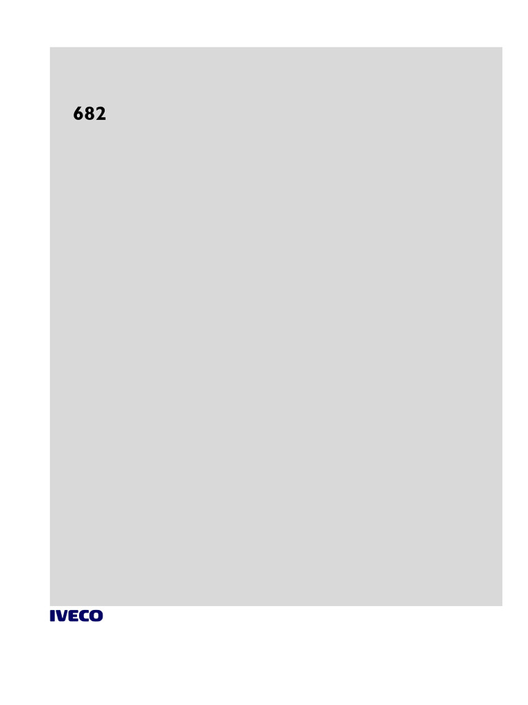 Iveco 682 Service Manual | PDF | Electrical Connector | Truck