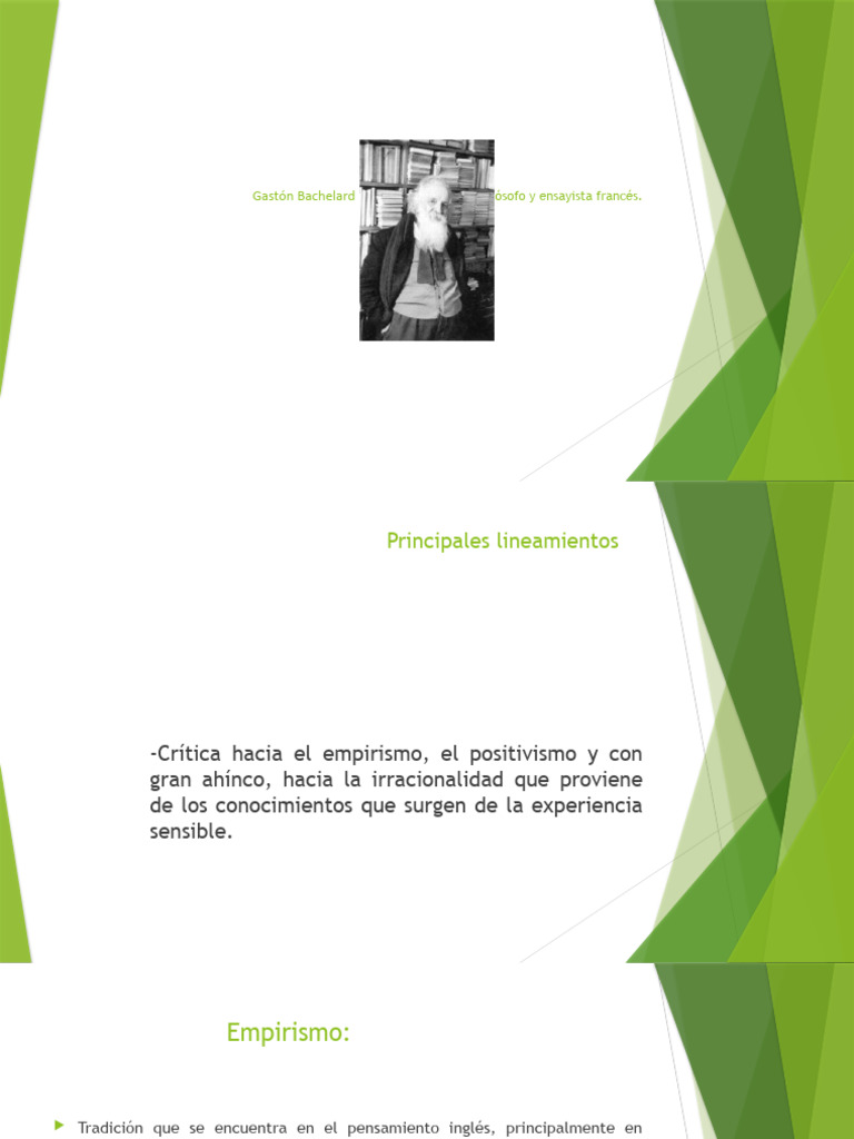 Clase Gastón Bachelard | PDF | Conocimiento | Empirismo