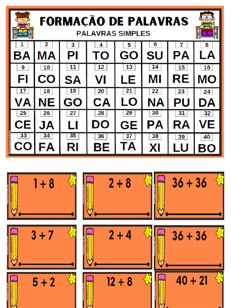 Quadro - Formando de Palavras Simples | PDF