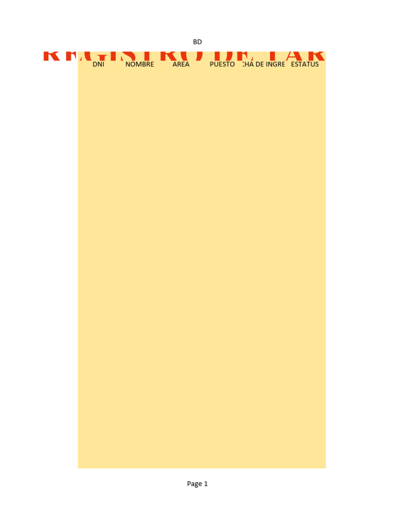 FP-AD-MCH-03.03 BD REGISTRO DE TAREO, SCTR y EMO | PDF