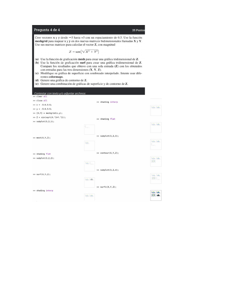 Practica 4 de Matlat Exa | PDF