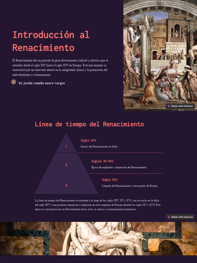 Introduccion Al Renacimiento | PDF | Renacimiento | Miguel Ángel