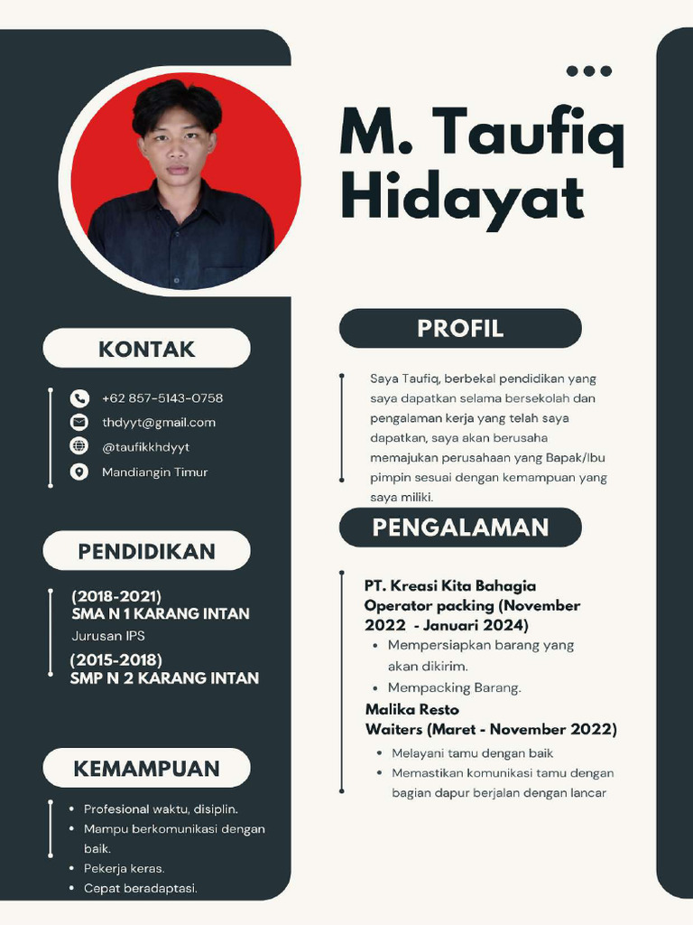 Putih & Hijau Tua Modern Koki Surat Lamaran Kerja - 20240429 - 195218 - 0000 - Compressed | PDF