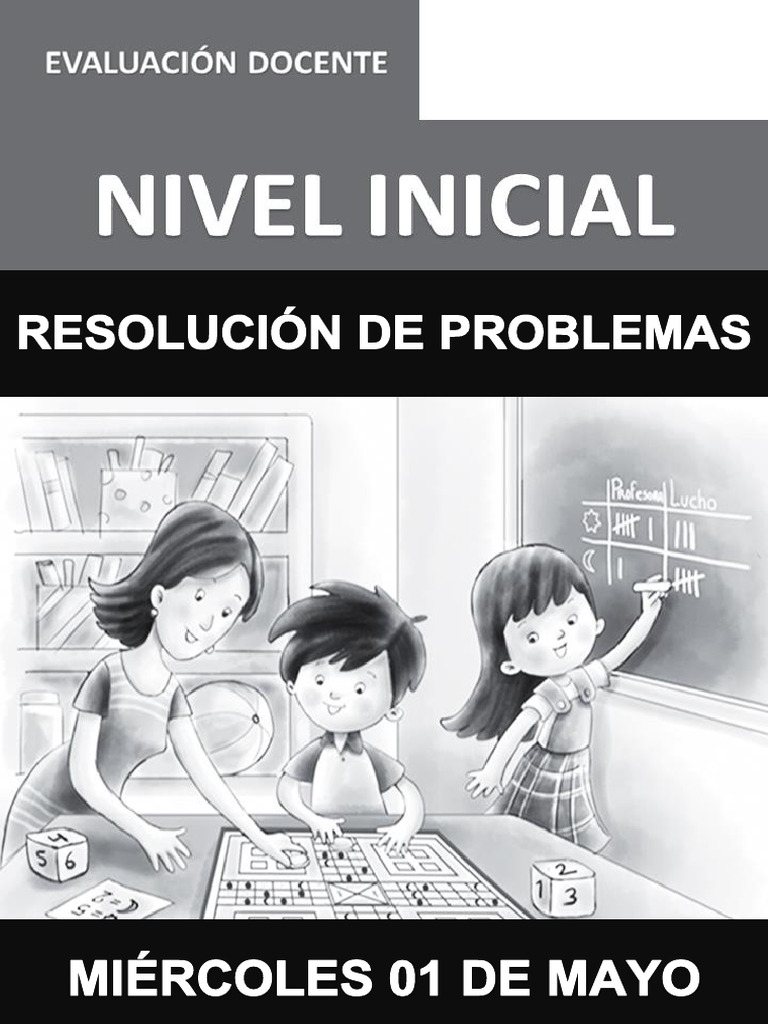 Simulacro Nivel Inicial - Resolución de Problemas - 01 de Mayo Del 2024 | PDF | Salón de clases ...
