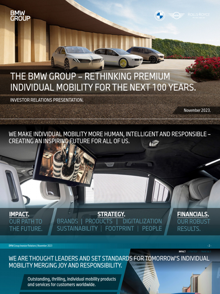 BMW Investor Strategy Update | PDF | Bmw | Sustainability