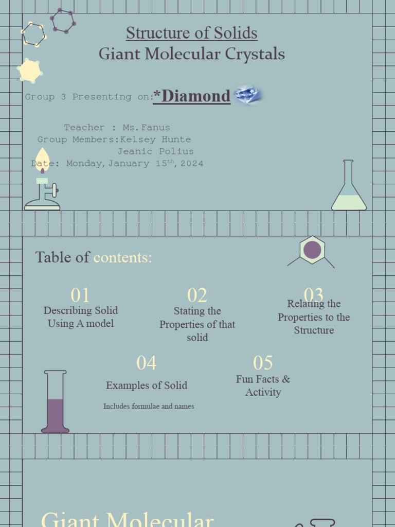 Giant Molecular Crystals Activity | PDF