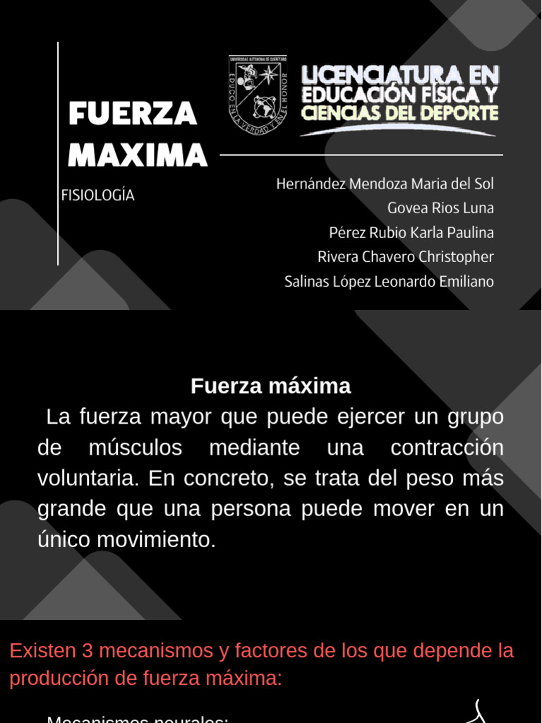 Factores Clave de la Fuerza Máxima | PDF | Salud y bienestar