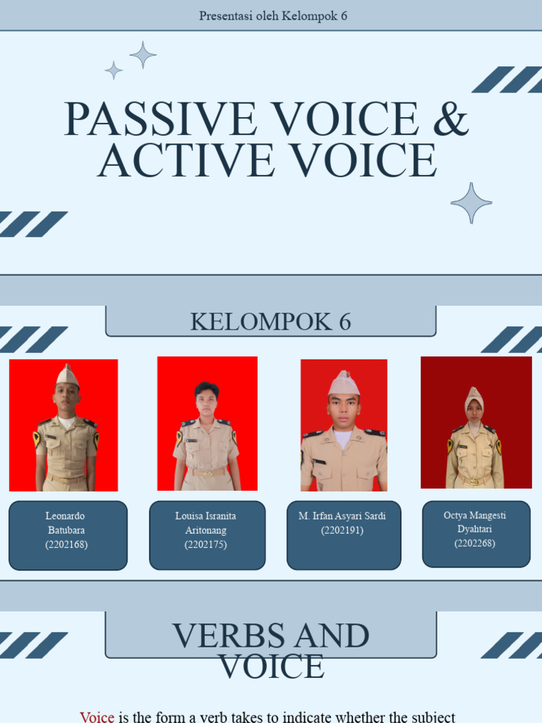 Passive Voice & Active Voice | Download Free PDF | Subject (Grammar) | Verb