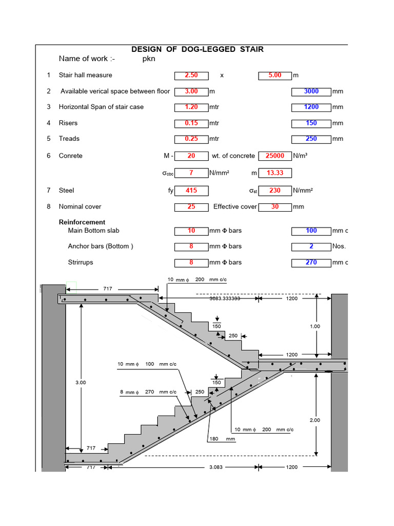 Dog Legged Stair | PDF | Stairs | Pedestrian Infrastructure