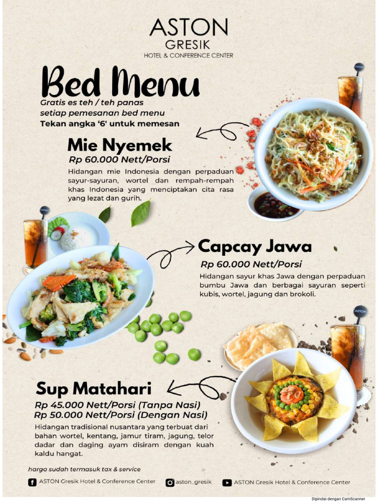 Bed Menu | PDF