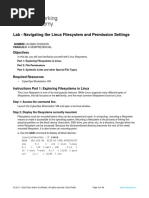 Linux Filesystem & Permissions Lab | PDF | Computer File | File System