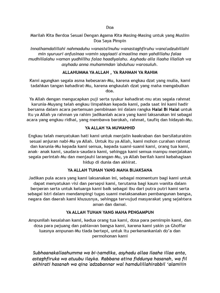 Doa Darma Wanita | PDF