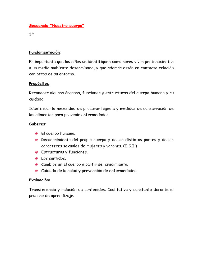 Aprendiendo sobre el cuerpo humano | PDF | Esqueleto | Alimentos