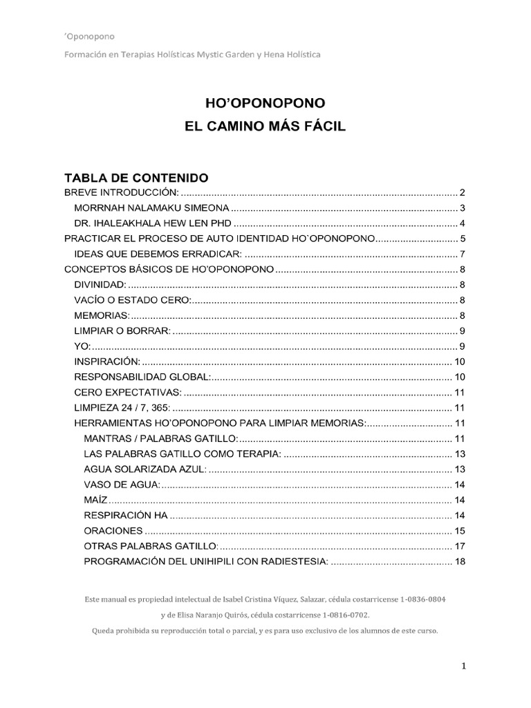 Ho'oponopono | PDF