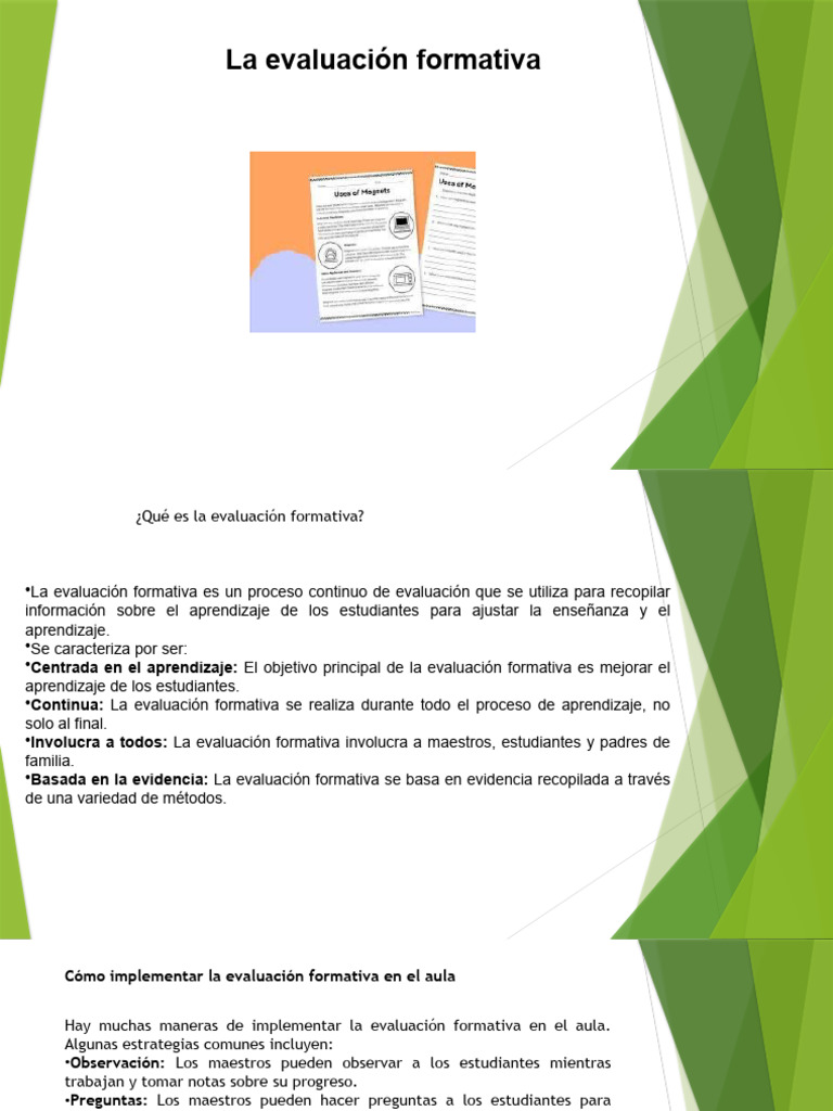 Evaluacion Formativa | PDF | Evaluación | Aprendizaje