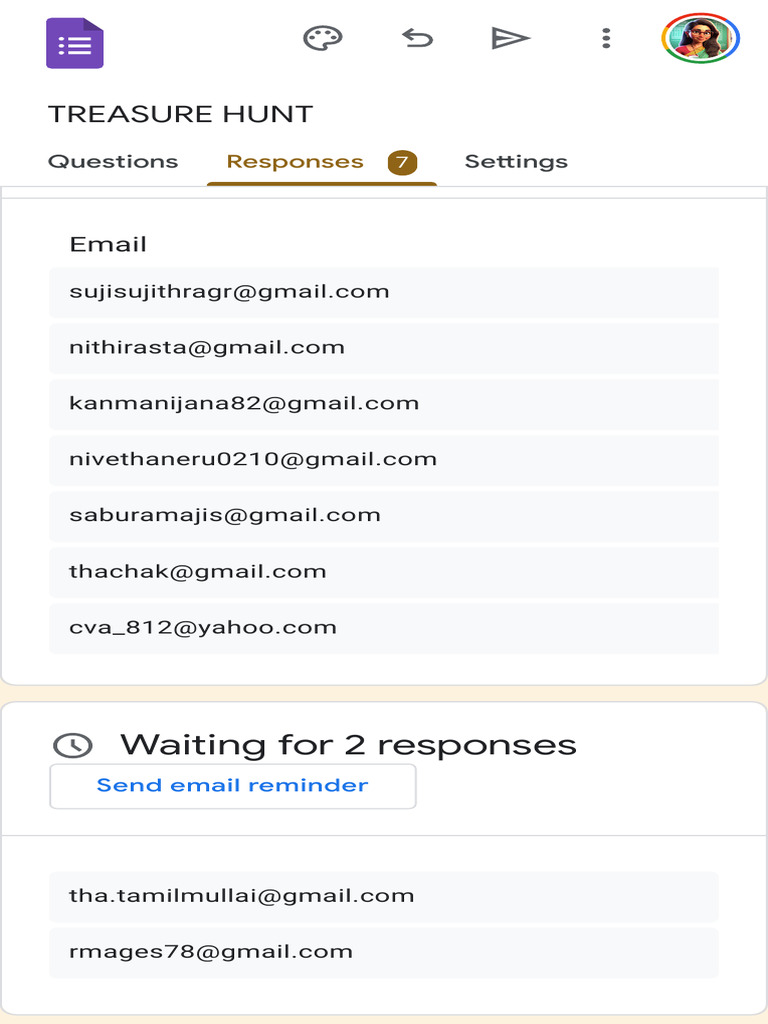 Treasure Hunt - Google Forms | PDF