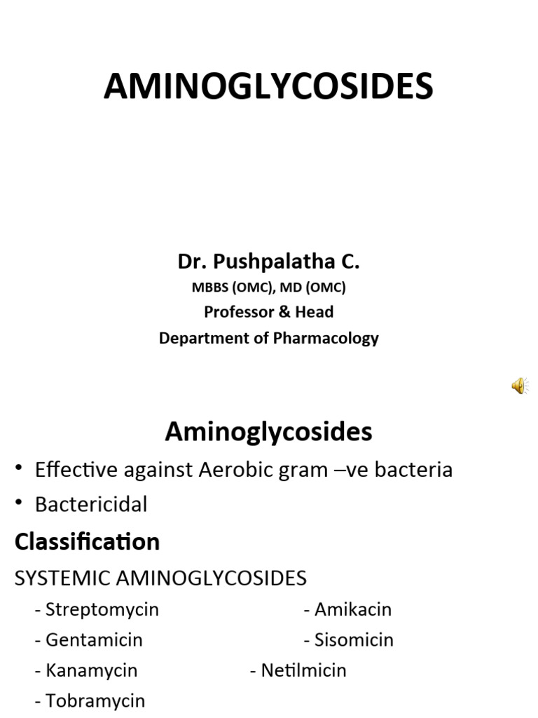 Aminoglycosides | PDF | Antibiotics | Medical Specialties