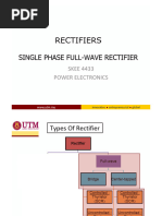 Single Phase Full Wave Rectifiers | PDF | Rectifier | Inductance