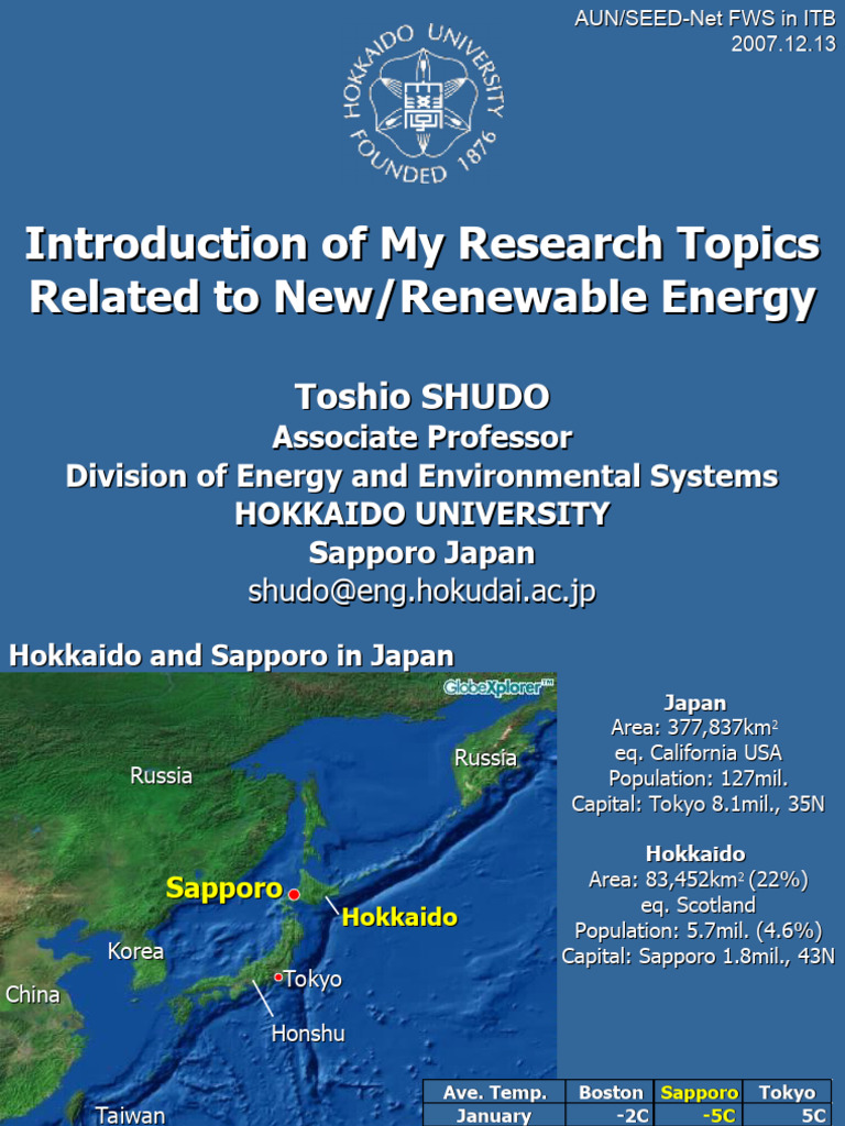 Tuan 11 - (Shudo) FWS Slide Shudo Hokkaido Univ | PDF | Combustion ...