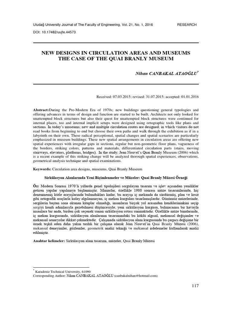 Museum Circulation Design Innovations | PDF | Geometry | Space