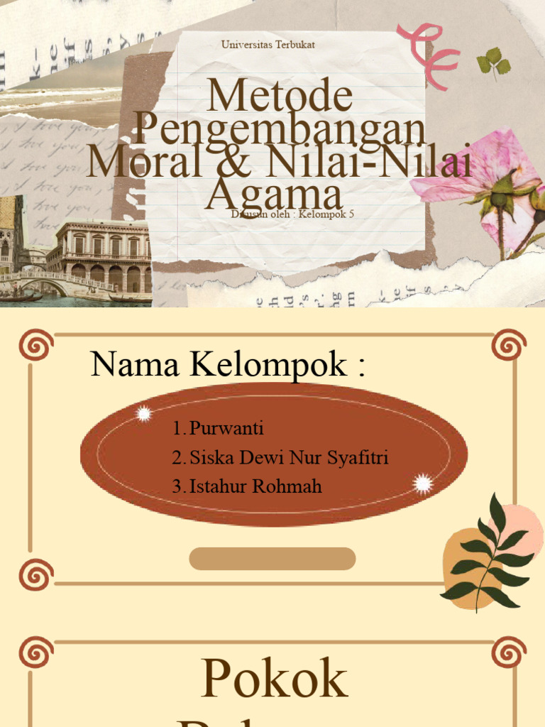 Kel 6 Metode Pengembangan Moral& Nilai-Nilai Agama Modul 11&12 | PDF | Karier & Perkembangan ...