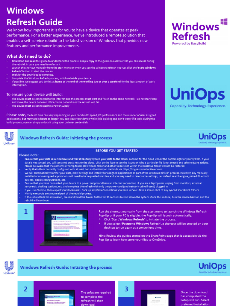 Windows Refresh Guide - W11 - English - v5 | Download Free PDF | Microsoft Windows | Login