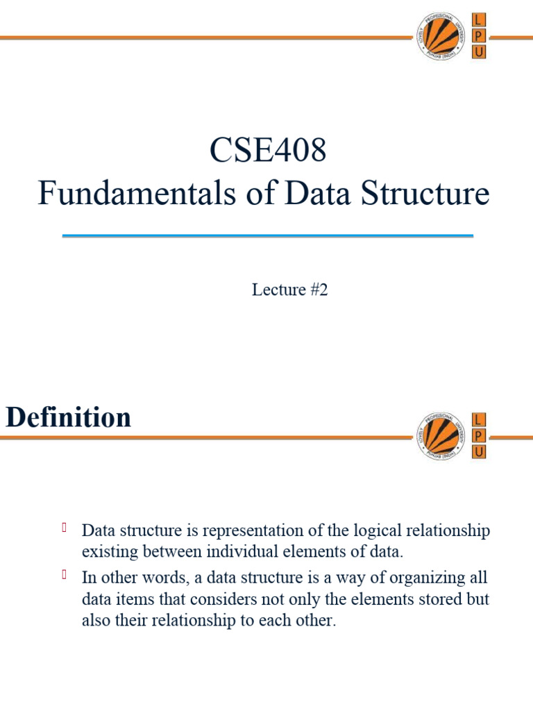 Lecture 2basic Ds Pdf Computer Programming Applied Mathematics