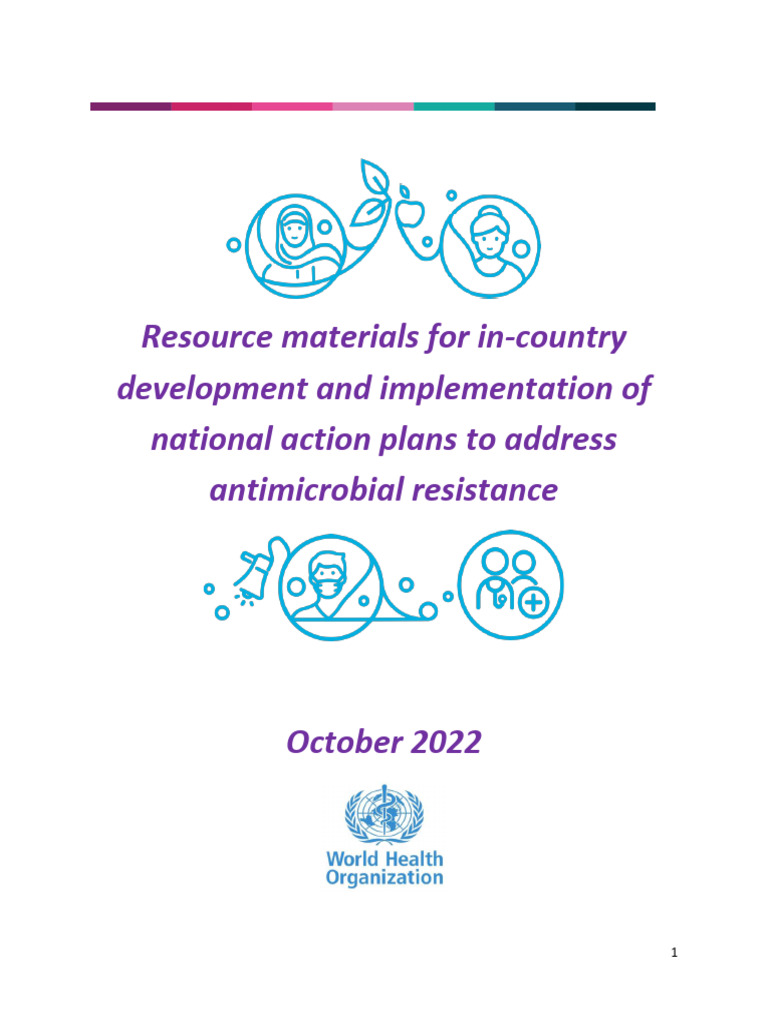 3.AMR Resource Pack October 2022 FINAL | PDF | Wash | Antimicrobial Resistance