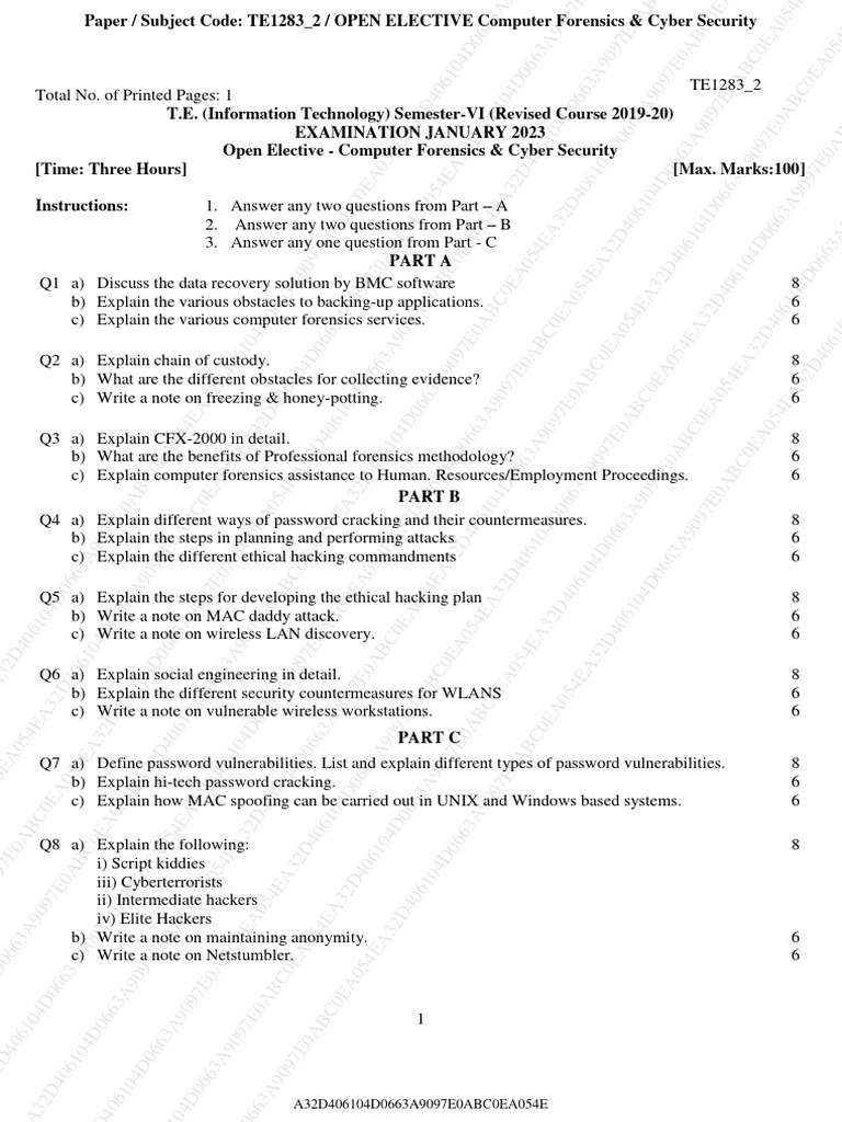 Computer Forensics Cyber Security Pdf Computer Science Information Age