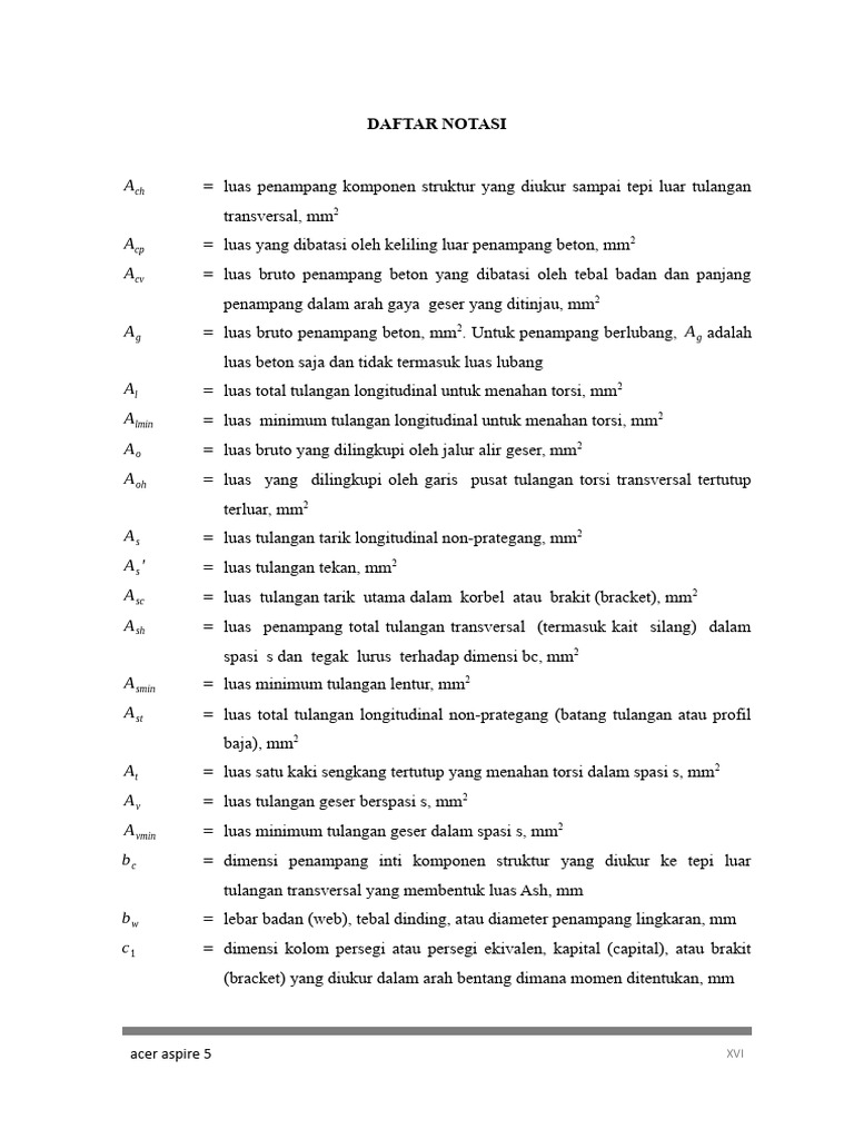 Daftar Notasi - Ta | PDF | Sains & Matematika