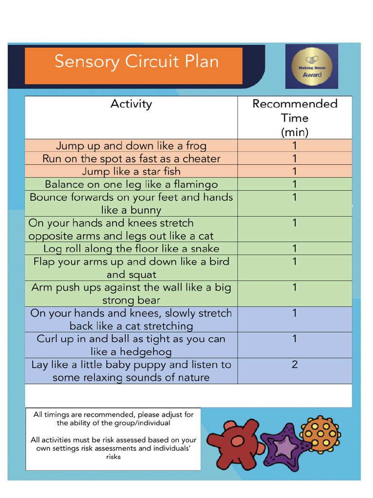 Sensory circuit plans | PDF