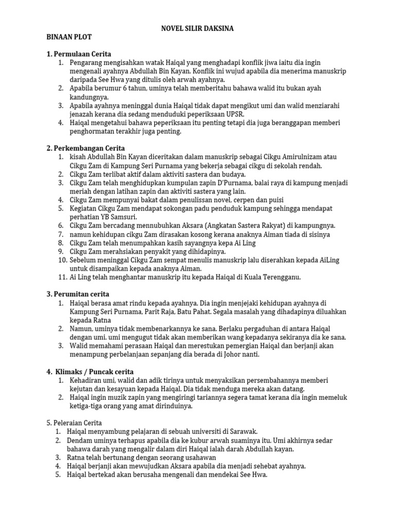 Binaan Plot | PDF | Fiksi Misteri, Thriller, & Kejahatan | Fiksi Umum