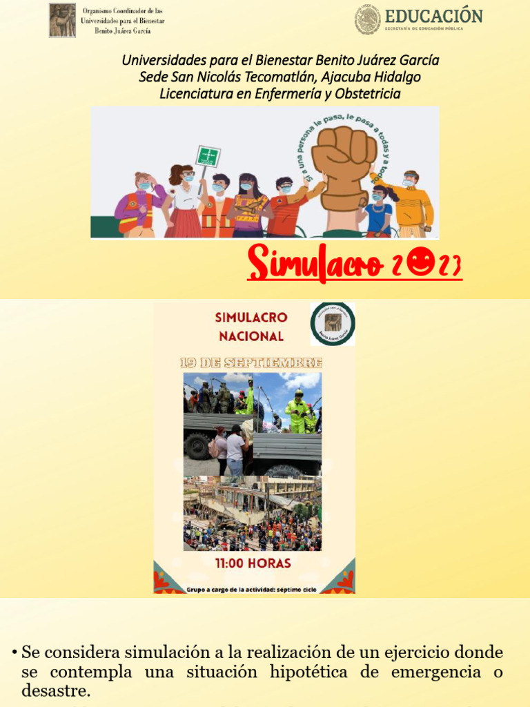 Capacitacion de Simulacro 2 | PDF | Defensa Civil