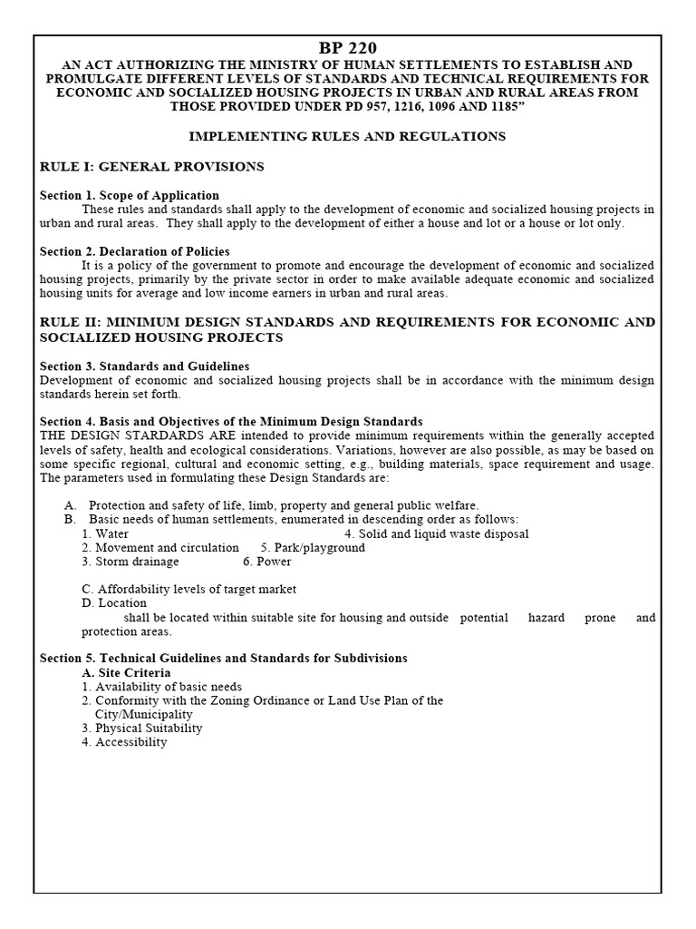 Implementing Rules and Regulations Rule I: General Provisions | PDF | Stairs