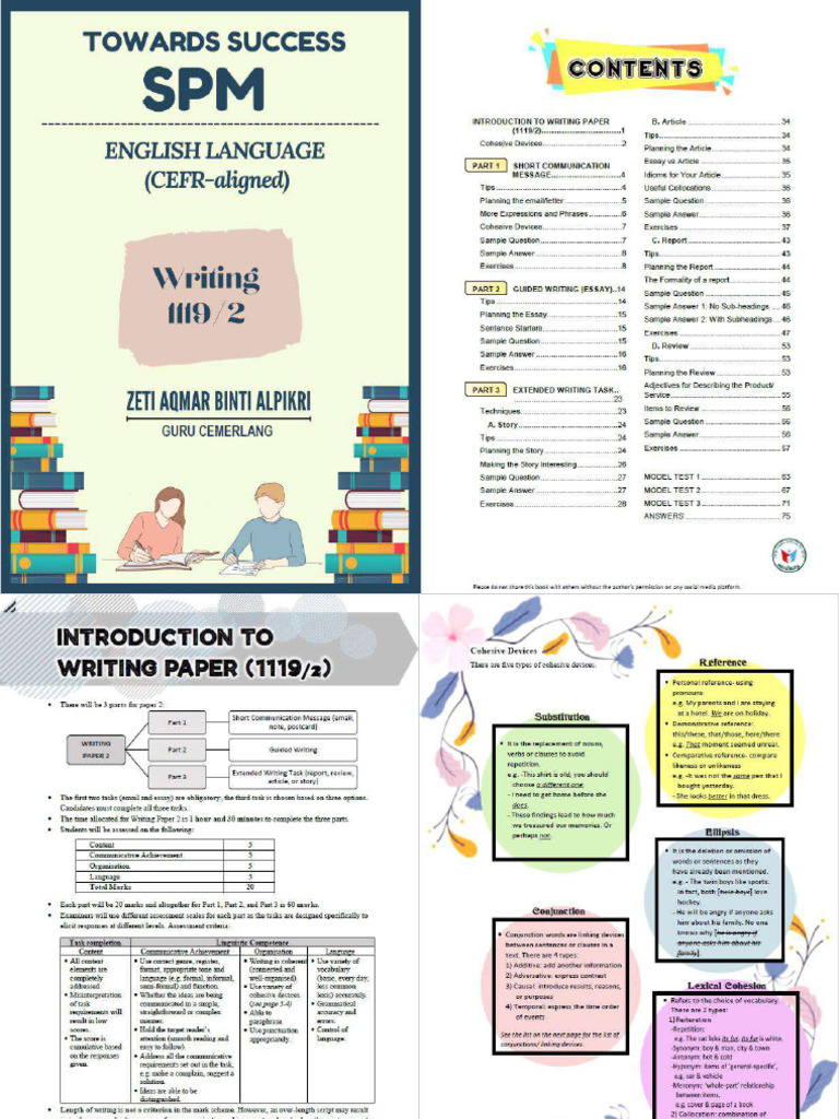 Towards Success SPM Writing Sample | PDF