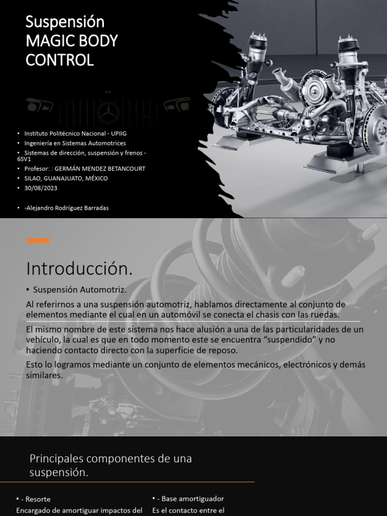 Suspensión Automotriz y Magic Body Control | PDF | Vehículo de motor ...