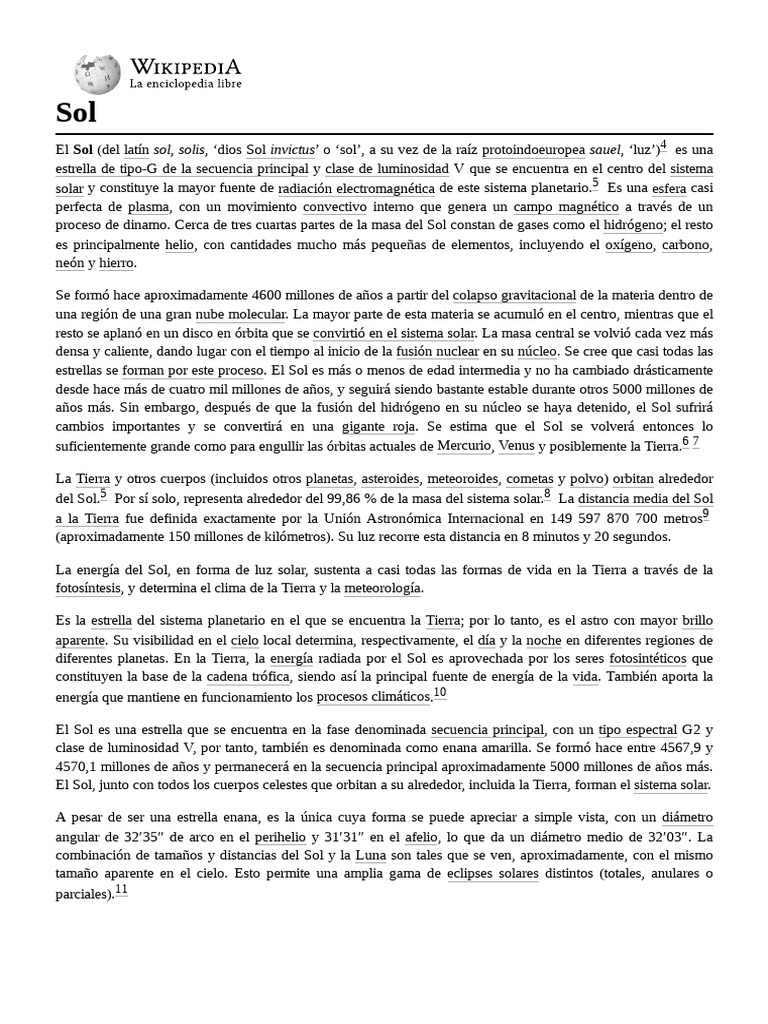 Sol | Descargar gratis PDF | Dom | Estrellas