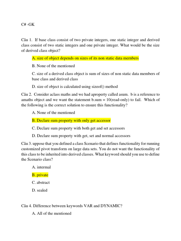 GK Dotnet | PDF | Method (Computer Programming) | Class (Computer Programming)