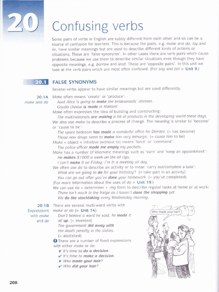 Confusing Verbs | PDF