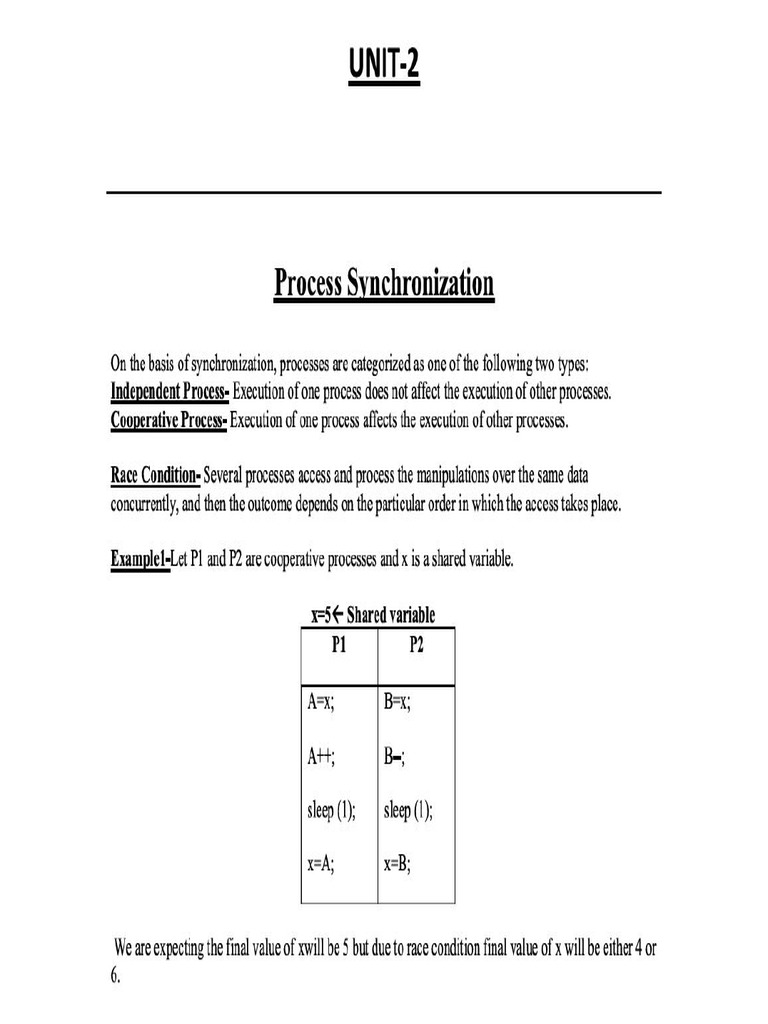 Operating System Unit-2 | PDF