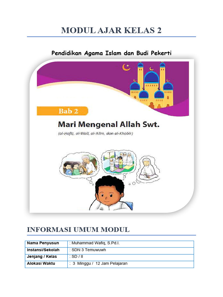 BAB 2 - Mari Mengenal Allah SWT | PDF