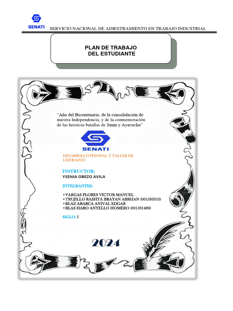 DESARROLLO PERSONAL TRABAJO FINAL ENTREGABLE (1) Abc | PDF | Análisis FODA | Sicología