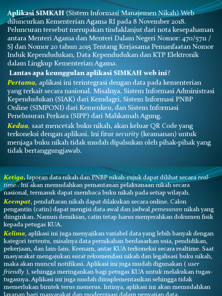 Materi SIMKAH | PDF