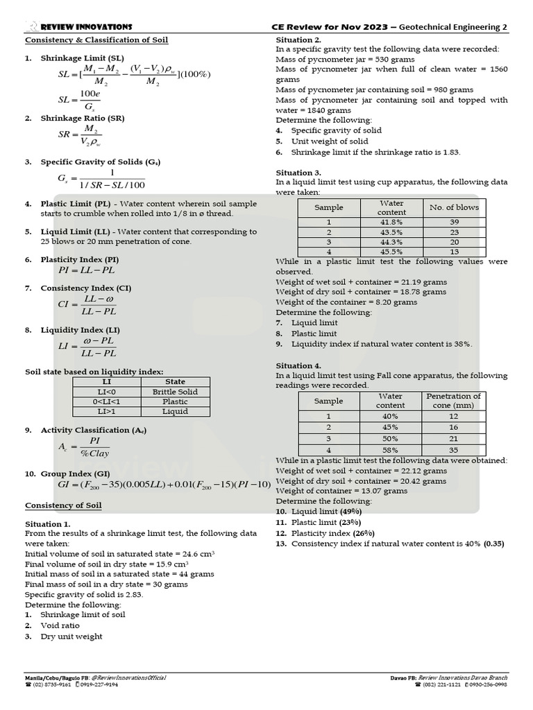 CE Board Nov 2023 - Geotechnical Engineering - Set 2 | PDF | Applied ...